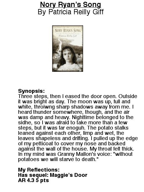 Clarinda CSD - Historical Fiction